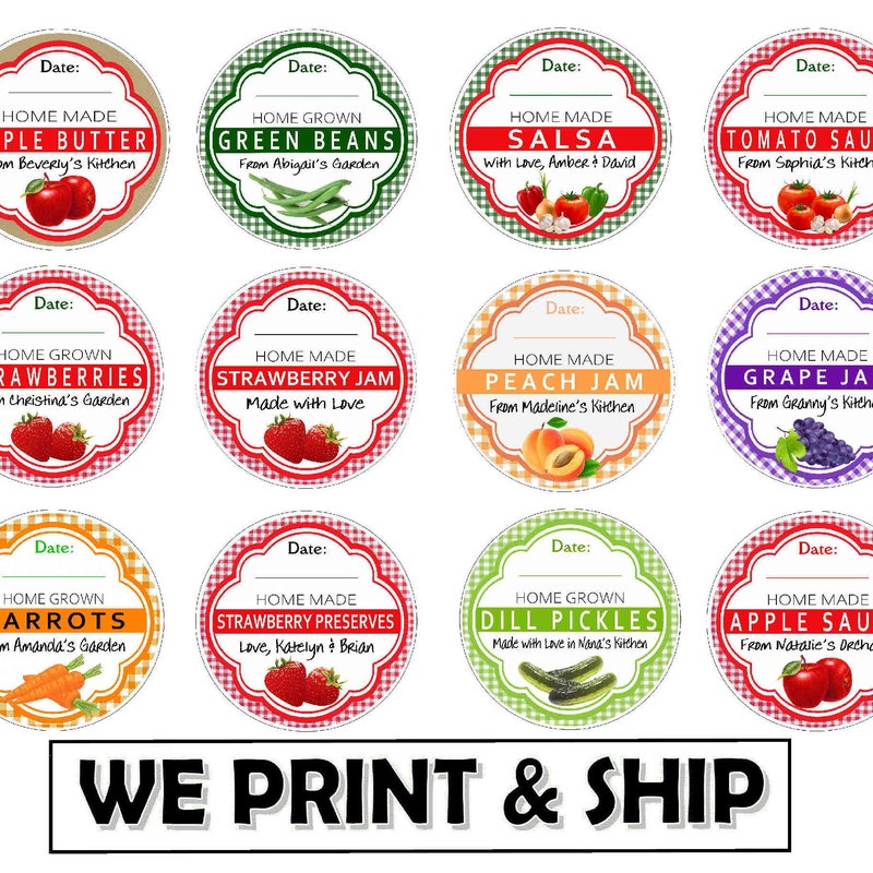Labels for Canning Jars Salsa - Etsy