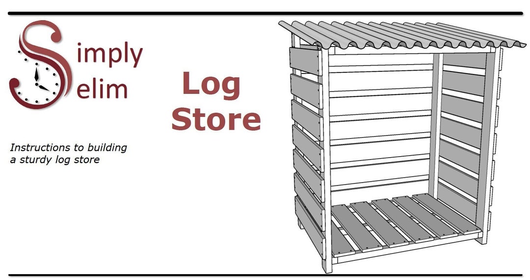 DIY Log Store Plans - Step by Step Guide - Etsy