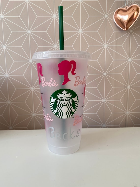 BARBIE Starbucks reusable cold cup | Etsy