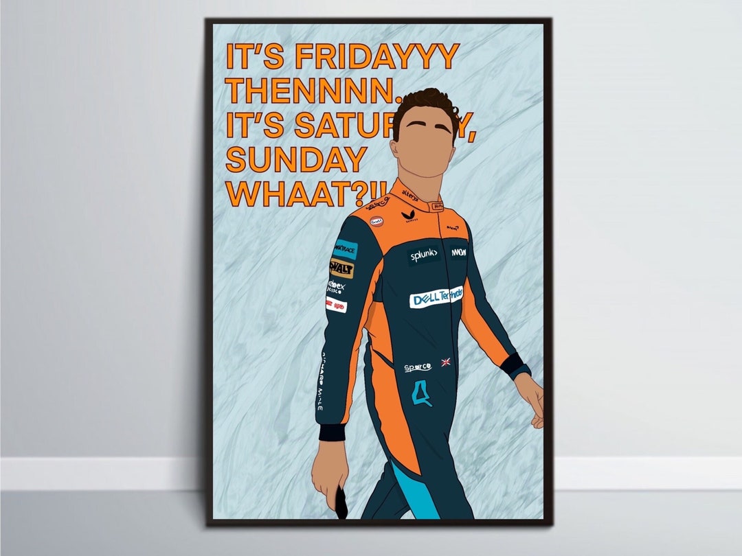 Lando Norris 4 LN4 Mclaren F1 Formula 1 One Merch Poster Print Art ...