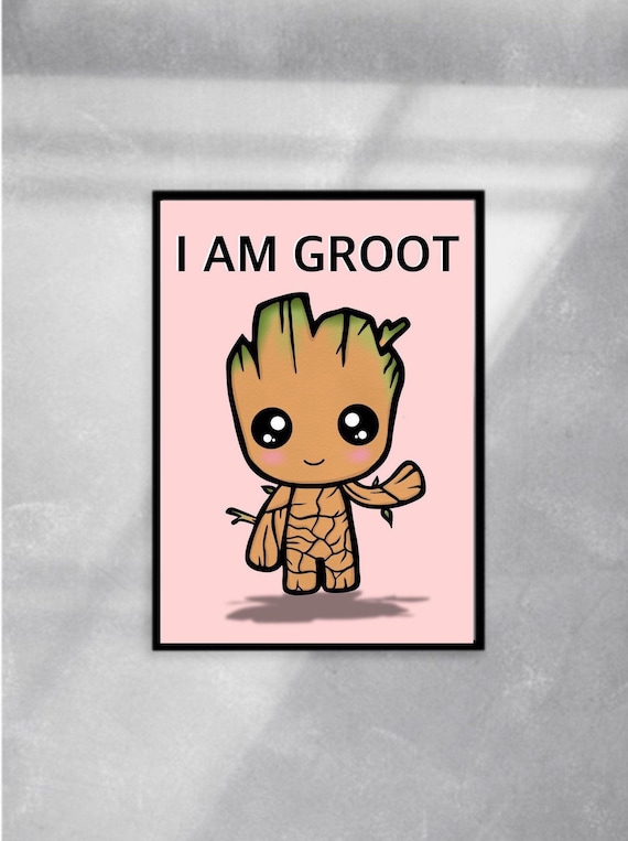 Baby Groot Poster Marvel Mcu Studios Guardians of the Galaxy | Etsy UK