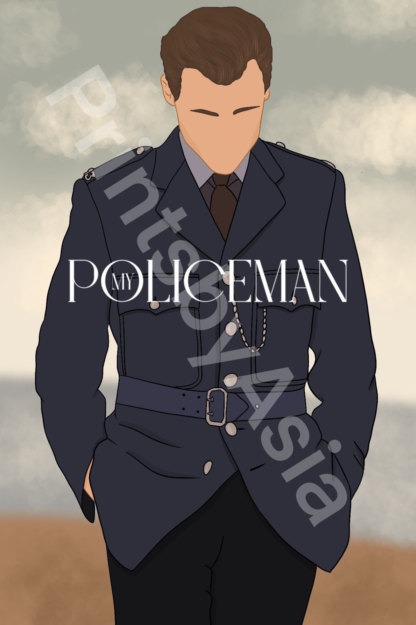 My Policeman Movie Poster Harry Styles Emma Corrin Tom Burgess David ...