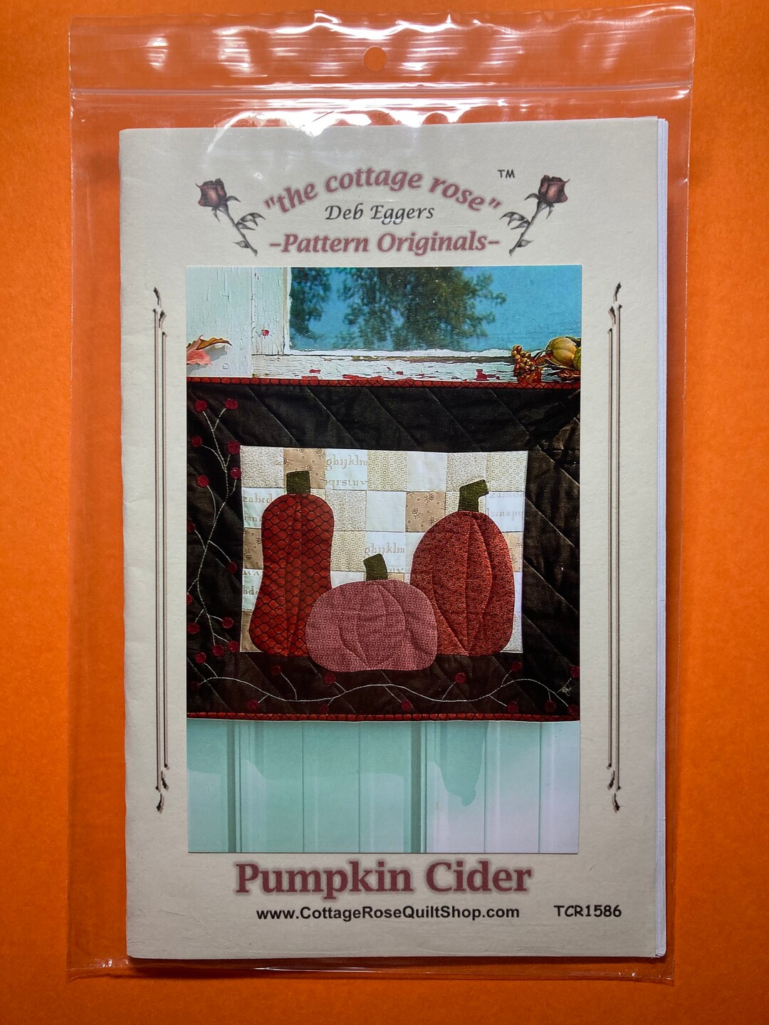 Pumpkins Quilt Pattern Measures 16 X 20 for Banner or Placemats by Deb ...