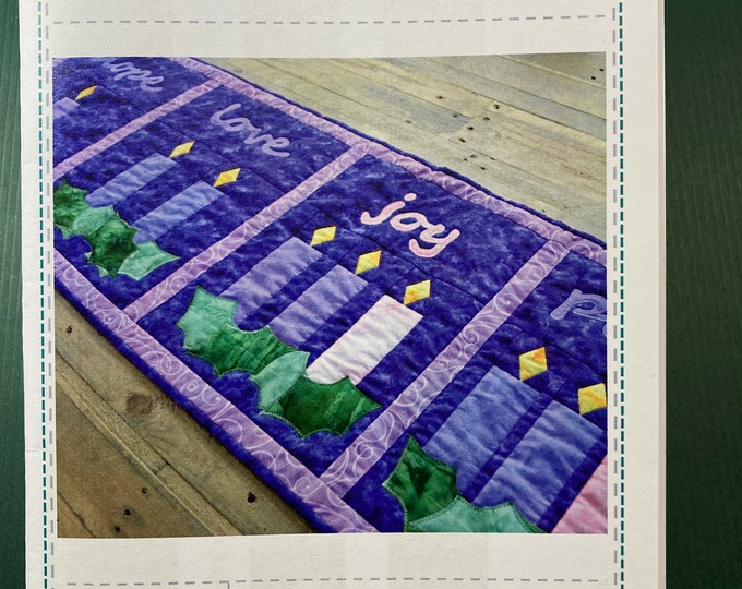 Pattern for Quilted Advent Table Runner or Banner 3 in 1 Pattern by ...