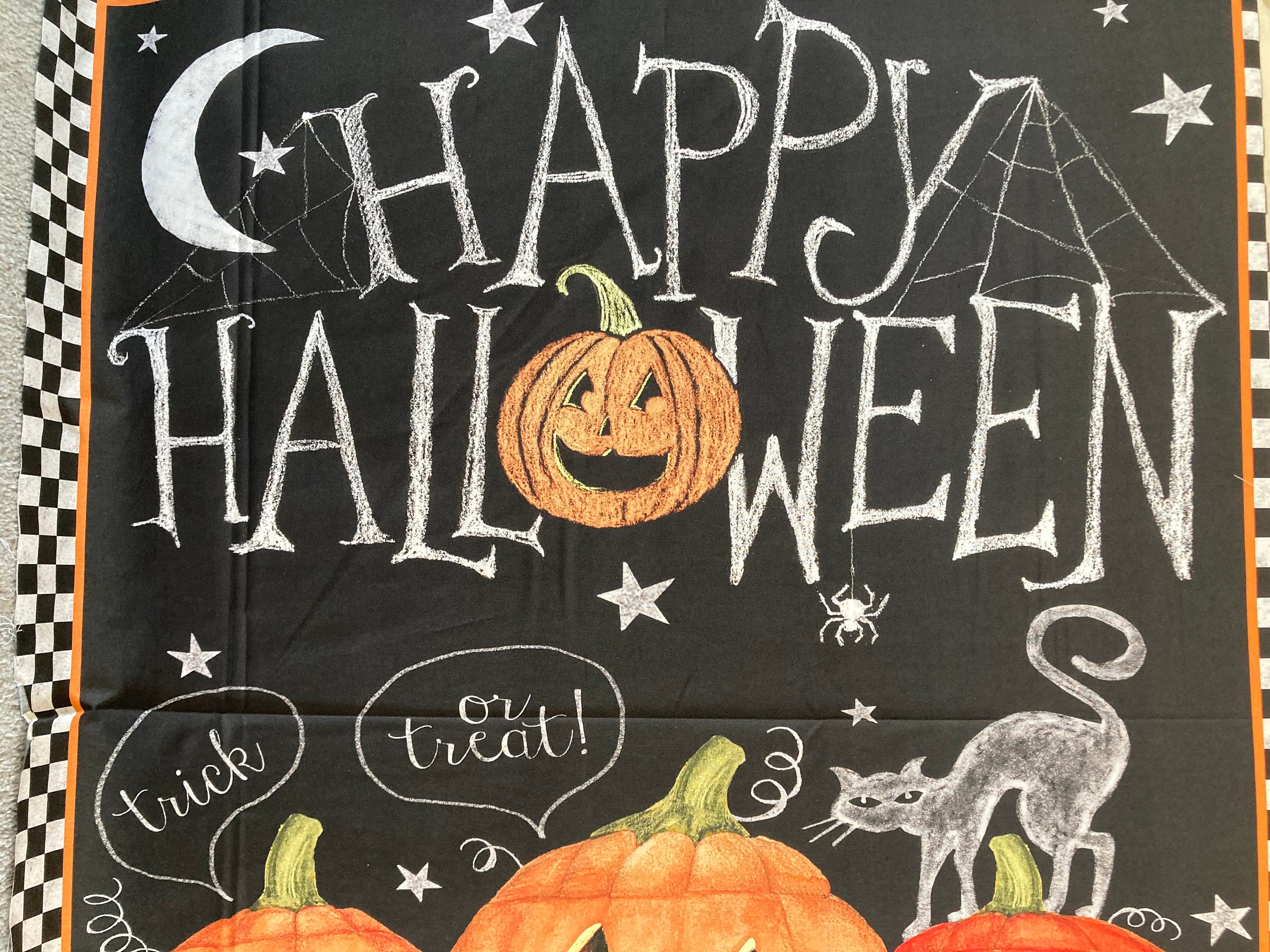 PANEL Happy Halloween Boo Crew Quilt Panel Only is 36 - Etsy