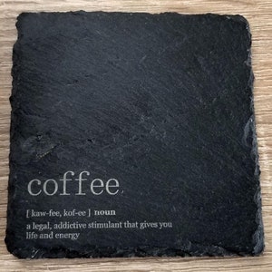 Custom Word Definition Coasters, Dictionary Coasters, Coffee Gift ...