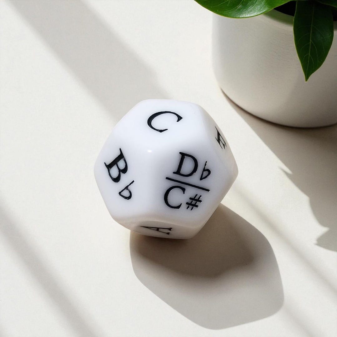 Custom D12 Music Dice: Engraved Learning Tool - Etsy