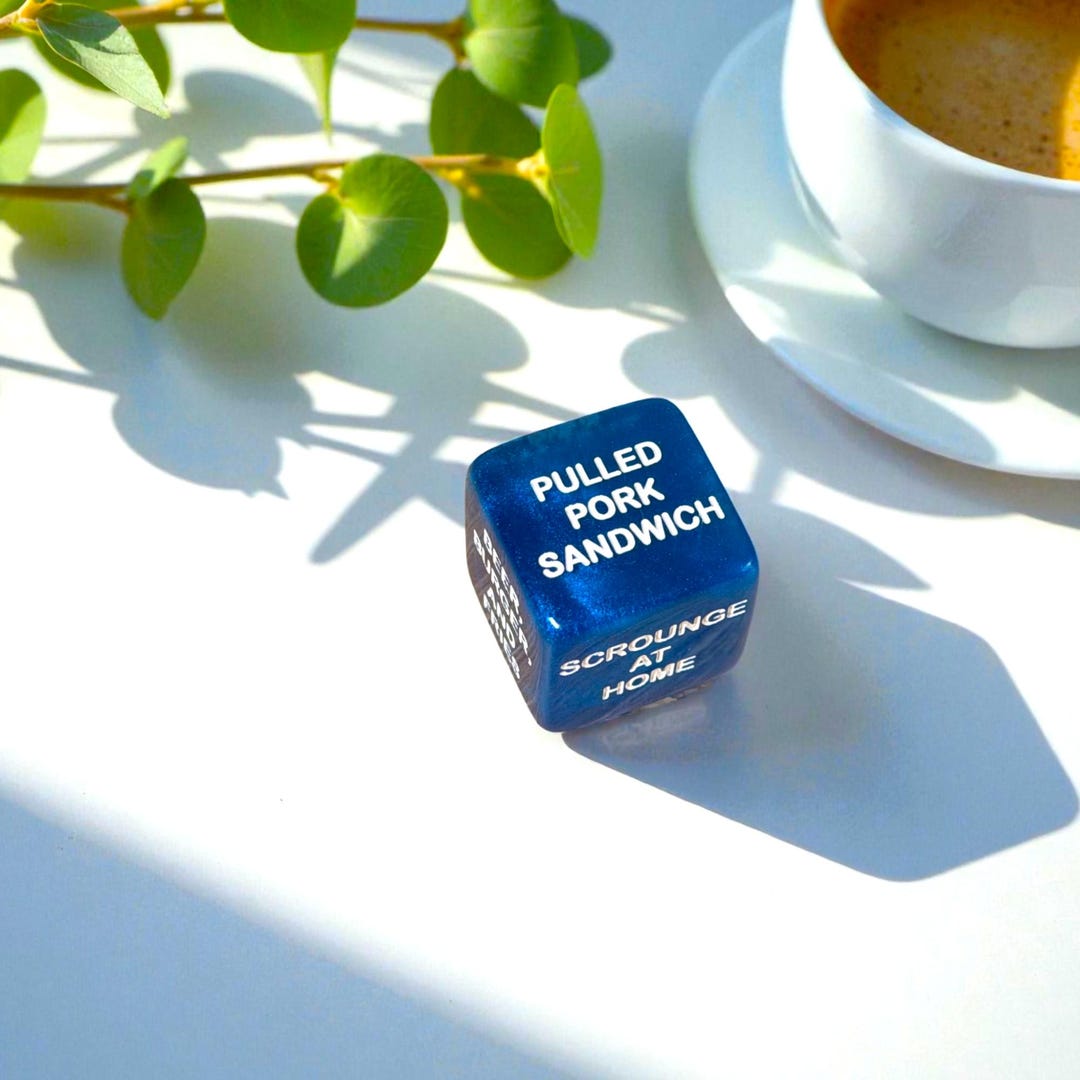 Custom Dice, Large 22mm Food Dice : Food Decision Dice, Engraved on All ...