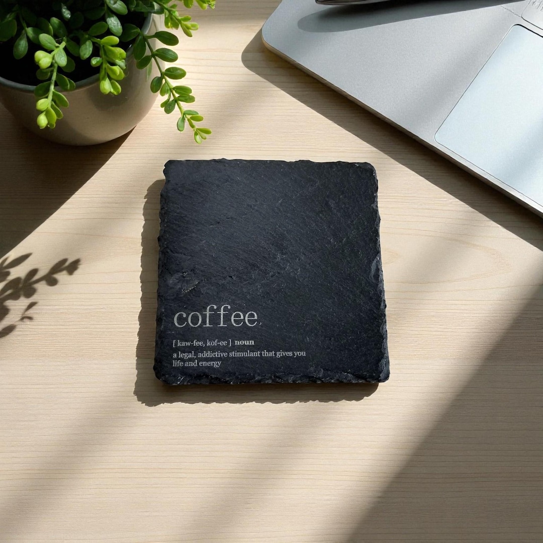 Custom Word Definition Slate Coasters: Personalized Dictionary Gift - Etsy