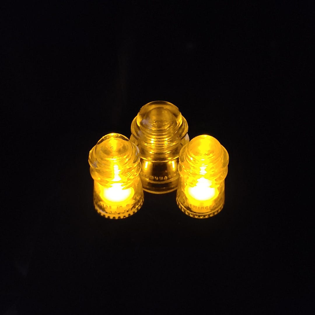 Set of Hemingray Glass Insulators 2x/small, 1x/medium (c. 1950s) - Etsy