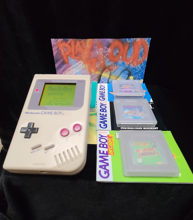 The Original 1989 Nintendo Gameboy With 4 Games - Etsy
