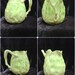 Scarce Antique Wannopee Lettuce Leaf Majolica Pitcher and Bowl C. 1901 ...