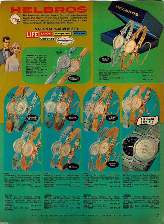 1960's Helbros Silver Toned Ladies Watch (Running) - Gem