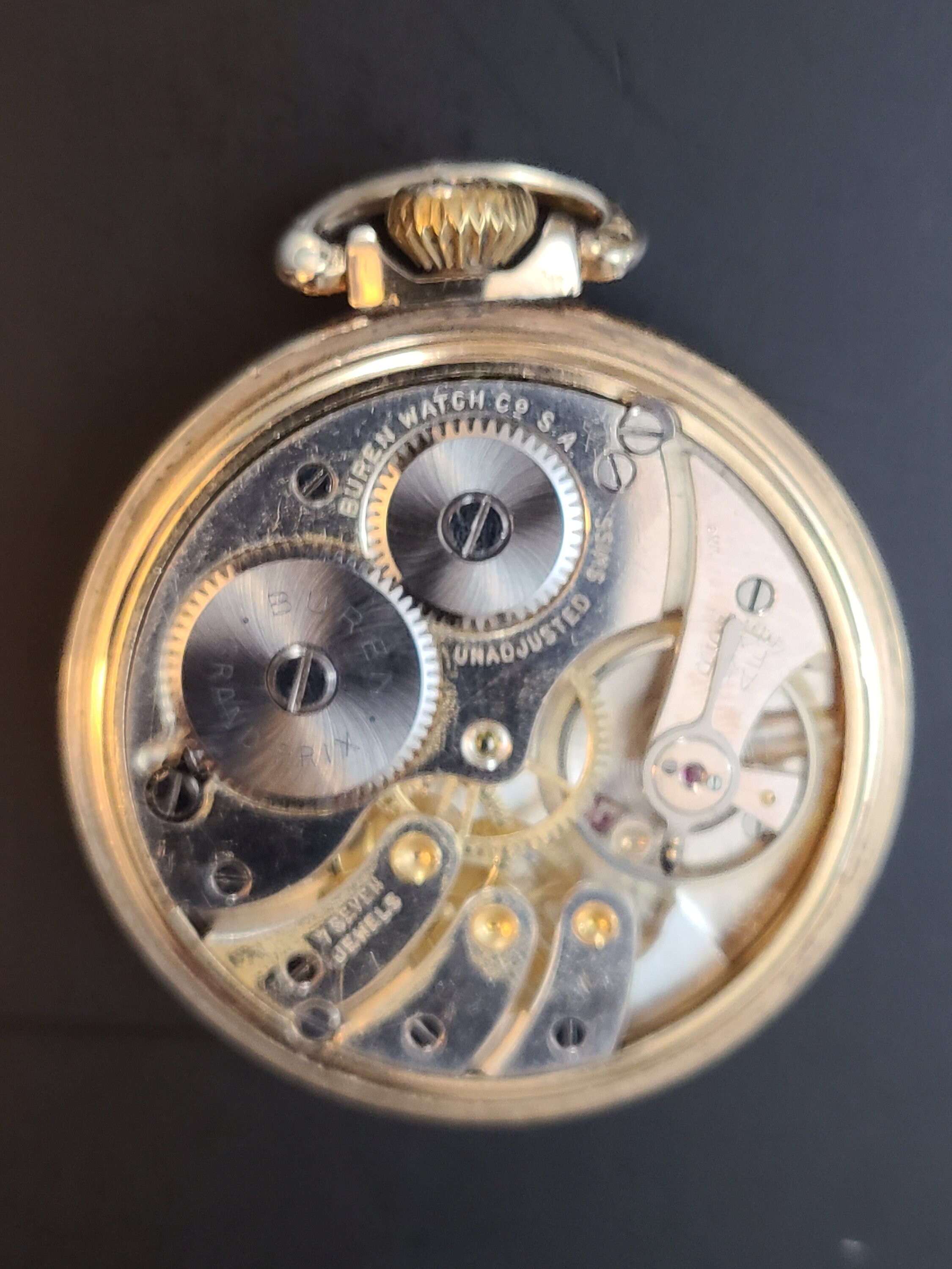 Circa 1935 Swiss Made Buren Grand Prix Pocket Watch (running) - Etsy