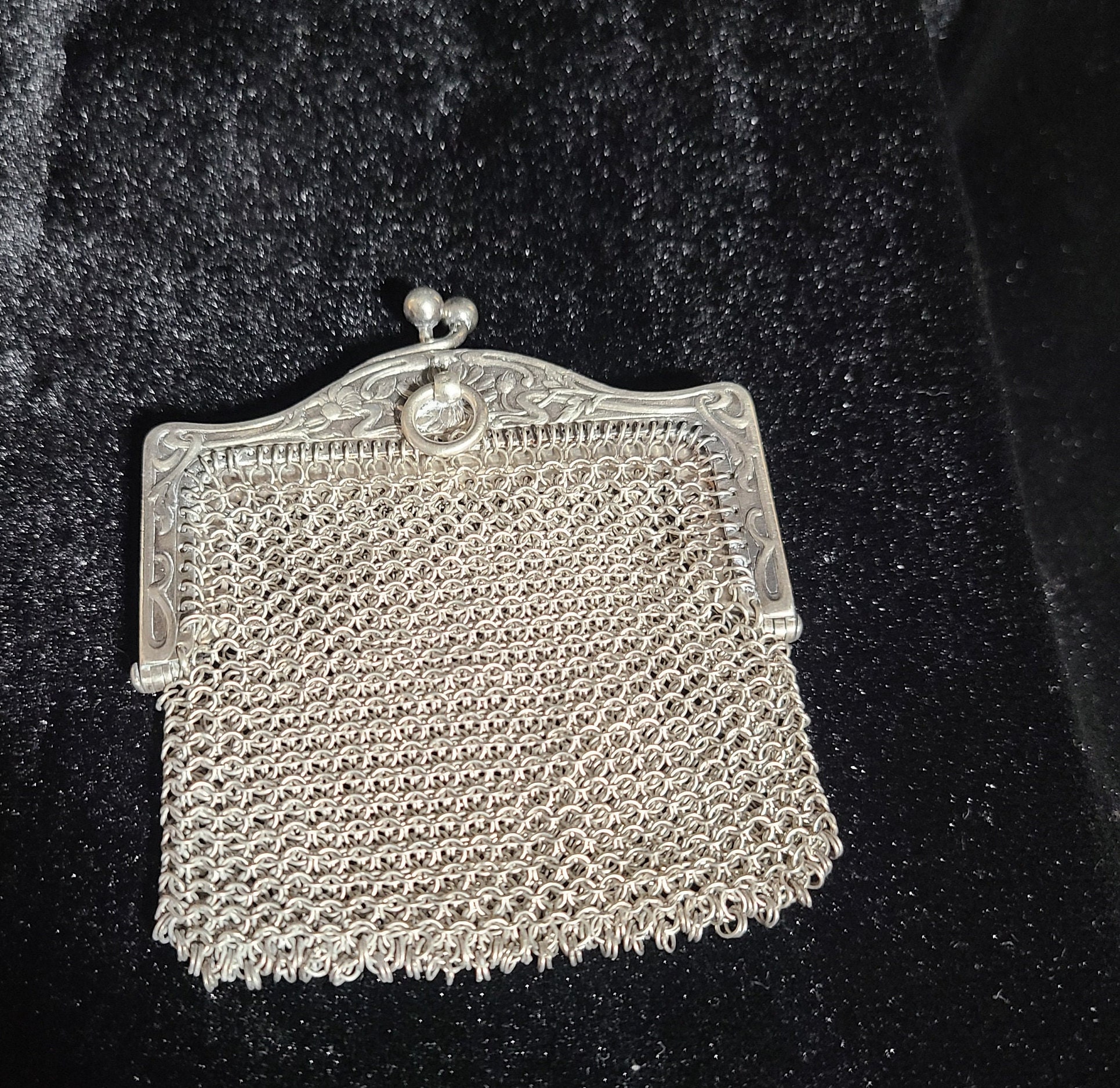 2 Antique French Silver Chatelaine Coin Purses Circa 1800s - Etsy