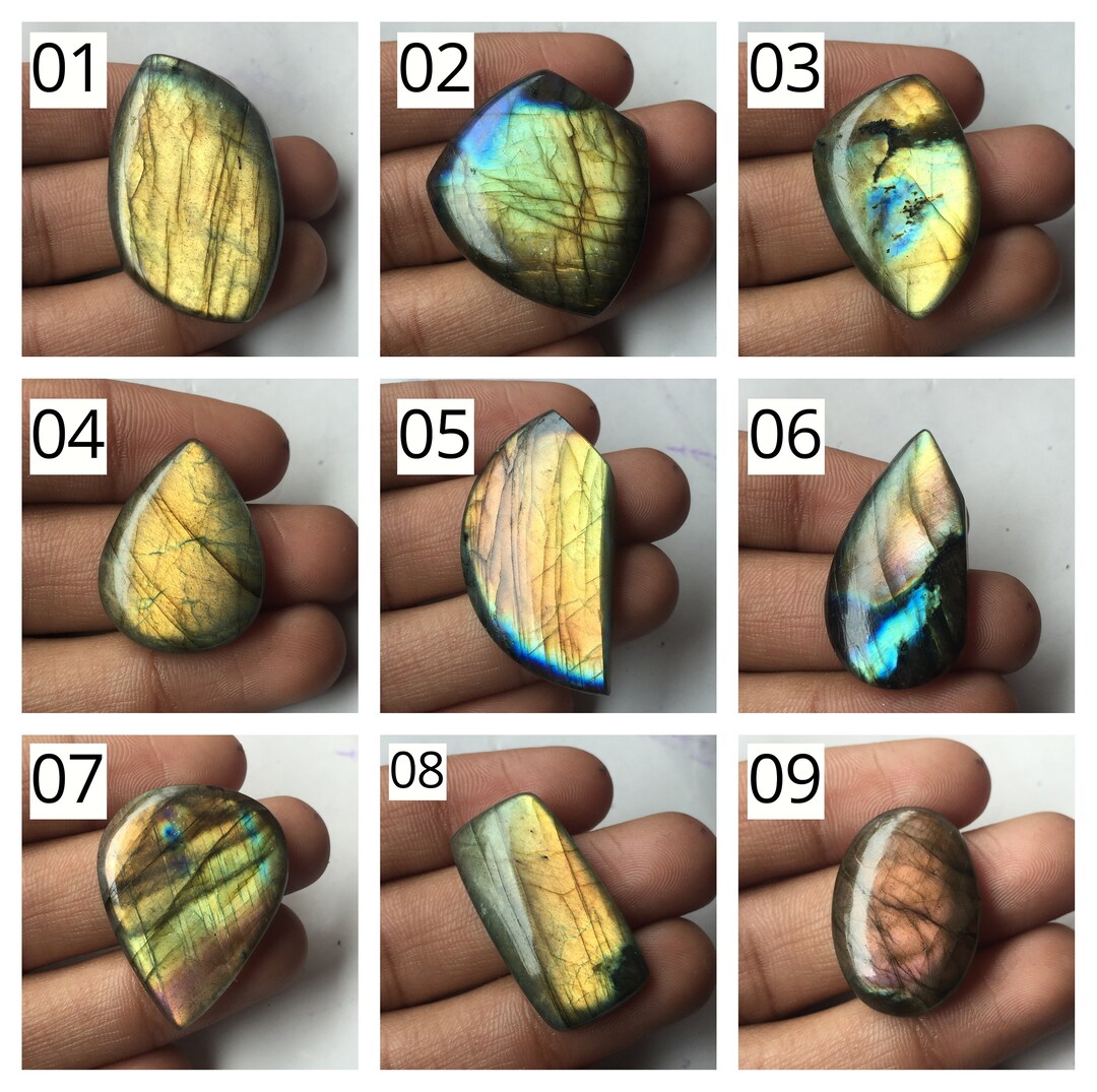 Rarest Labradorite Cabochon Gemstone Smooth Polish Loose Gemstone ...