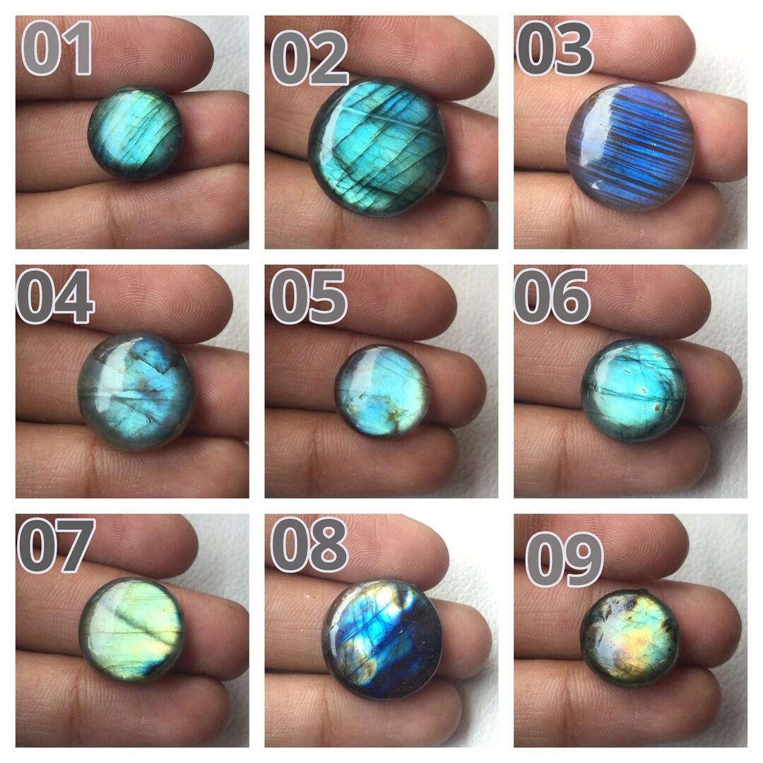 Gorgeous Labradorite Smooth Cabochon Gemstone Both Side Polish ...