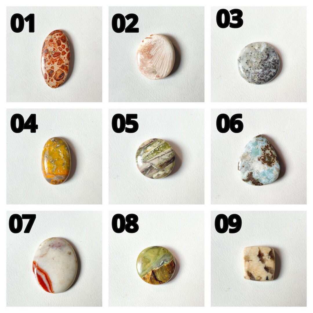 Gorgeous Larimar, Serpentine, Graphic Feldspar Smooth Cabochon Loose ...