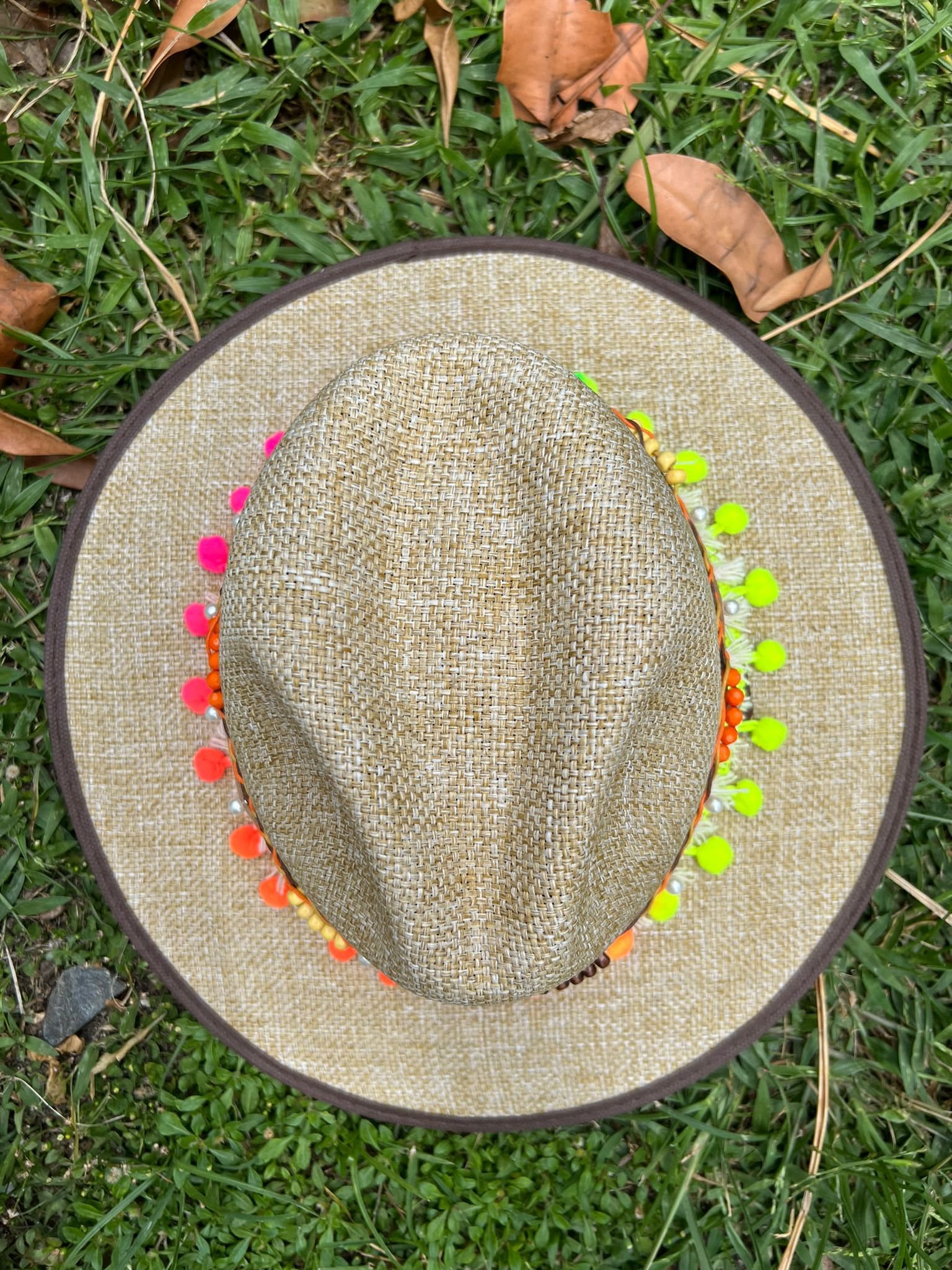 Colombian Handmade Hat, Hearts and Beads, Colorful Summer Hat for Women ...
