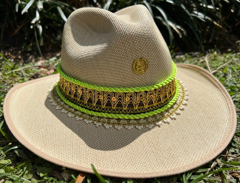 Colombian Handmade Hat, Neon Touch Ref, Colorful Summer Hat for Women ...