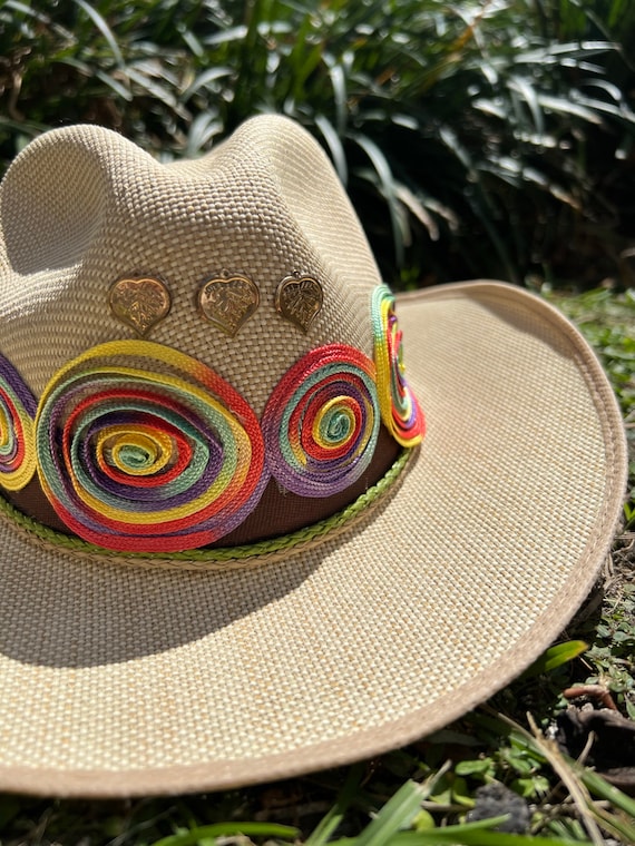 Colombian Handmade Hat Colorful Spiral Ref Colorful Summer - Etsy