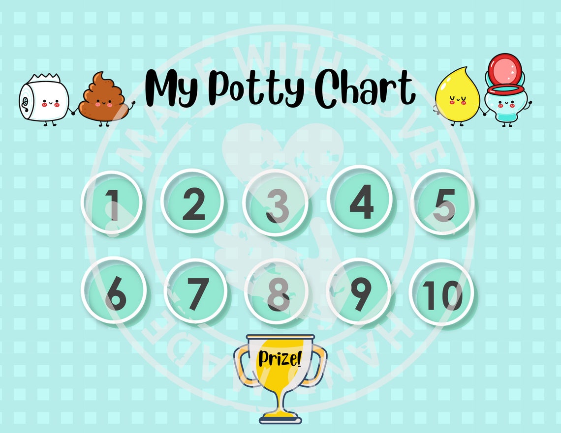 My Potty Chart Downloadable File (PNG) - Etsy