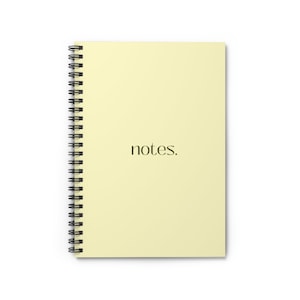 Yellow Spiral Notebook - Ruled Line Notebook - Fun College Ruled ...
