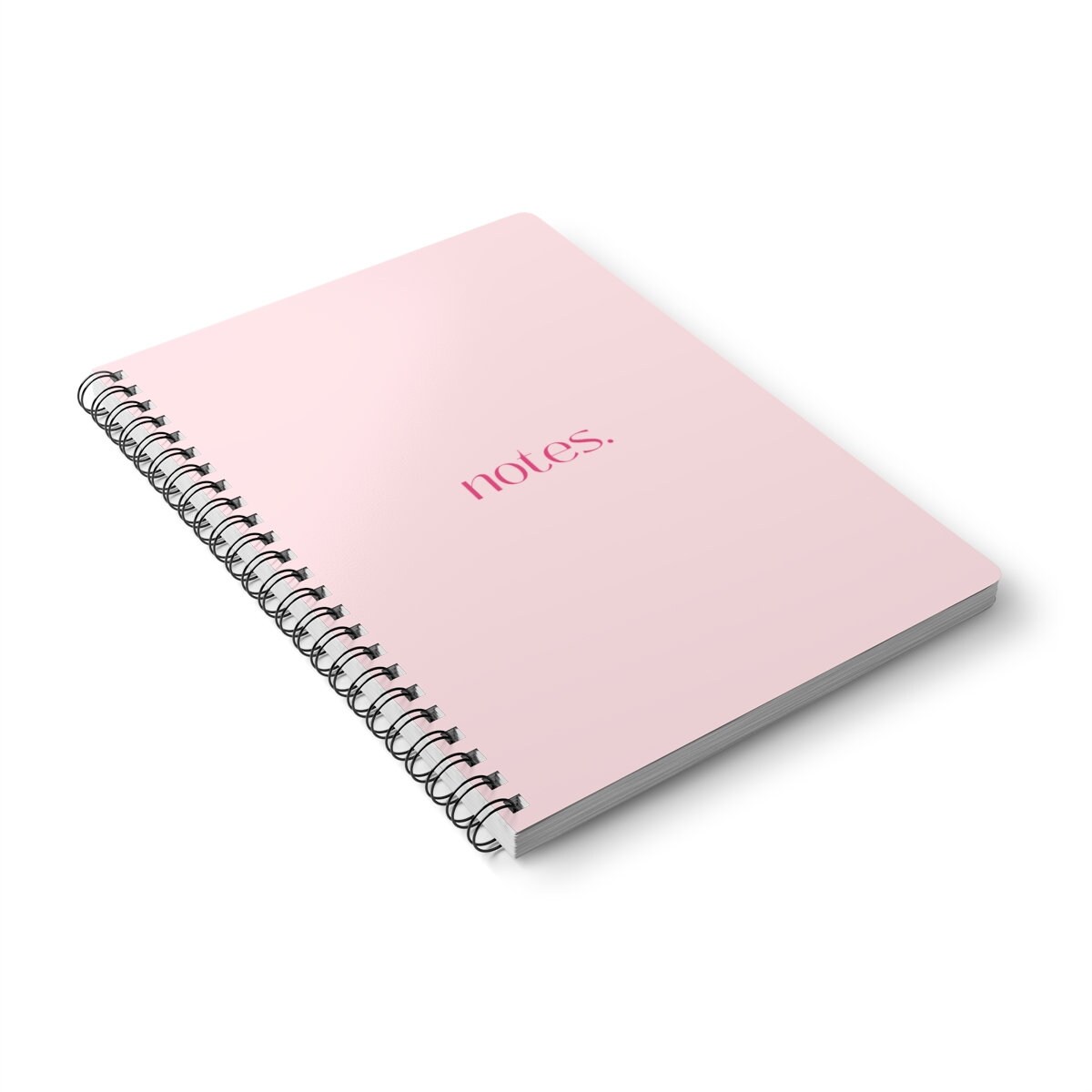 Pink Notebook Pink Spiral Notebook Pink Softcover Notebook - Etsy