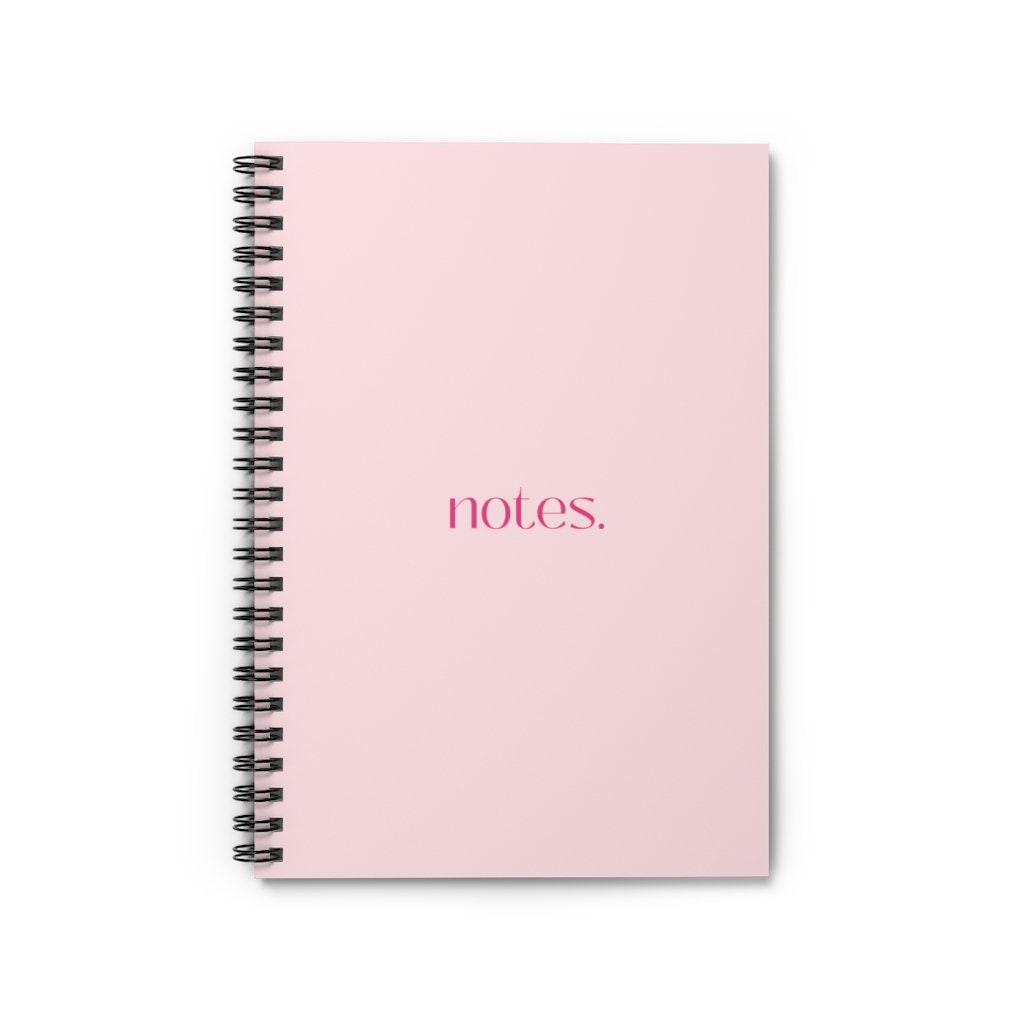 Pink Spiral Notebook Ruled Line Notebook Fun College Ruled Notebook ...