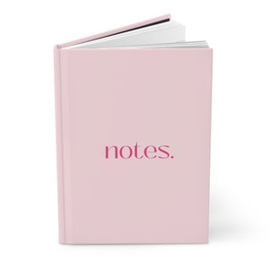 Hardcover Ruled Journal - Pastel Pink Notebook - Lined Notebook ...