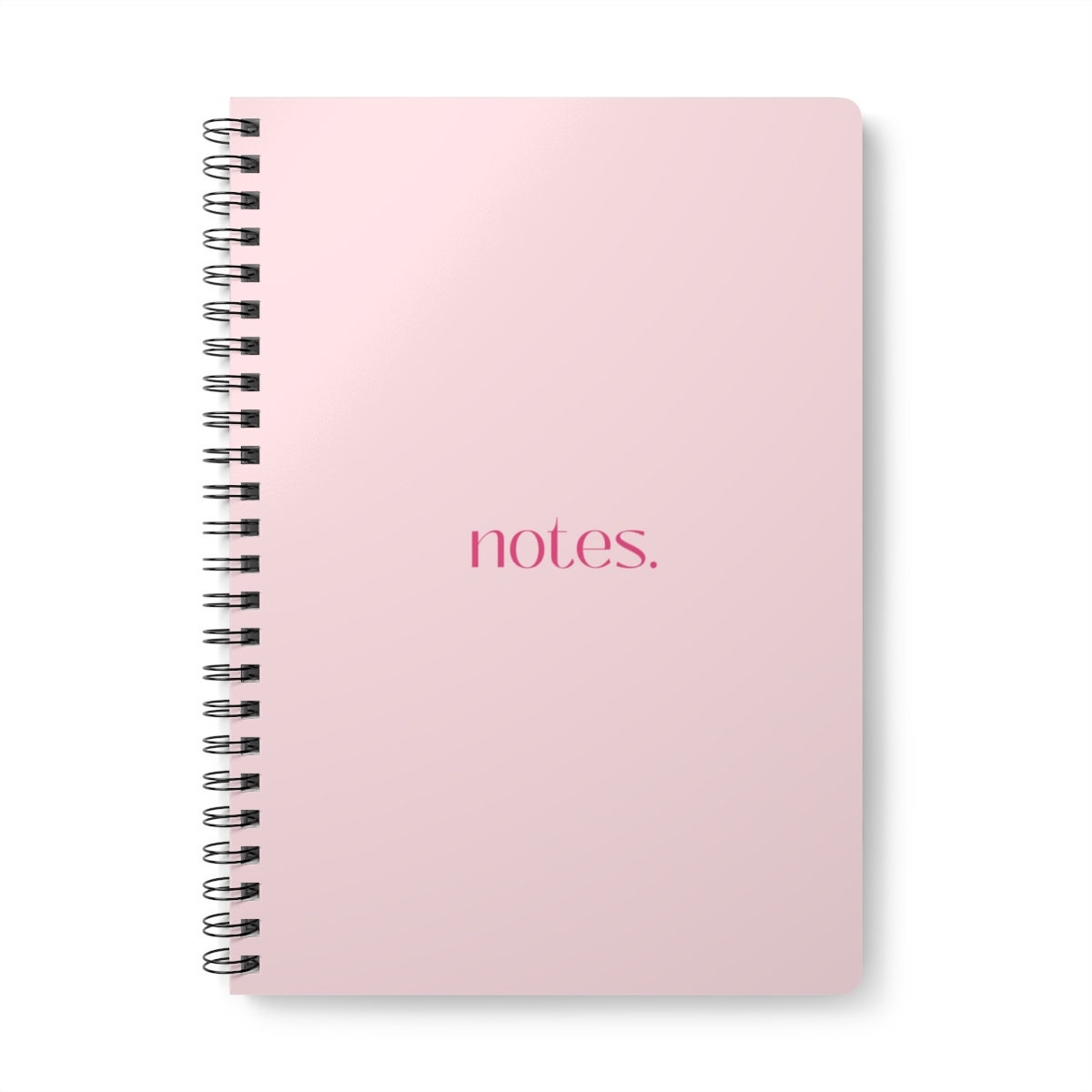 Pink Notebook Pink Spiral Notebook Pink Softcover Notebook - Etsy