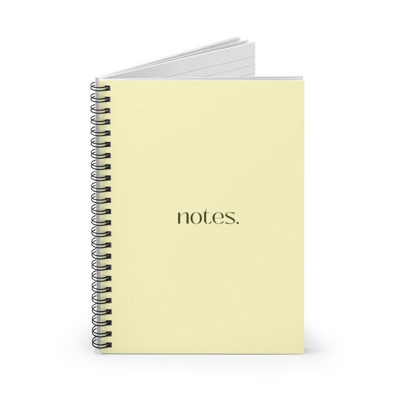 Yellow Spiral Notebook - Ruled Line Notebook - Fun College Ruled ...