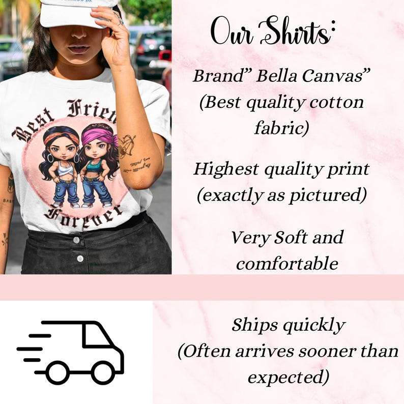 Custom Best Friends Chicana Chibi Style Shirt,besties Chicana Chola ...