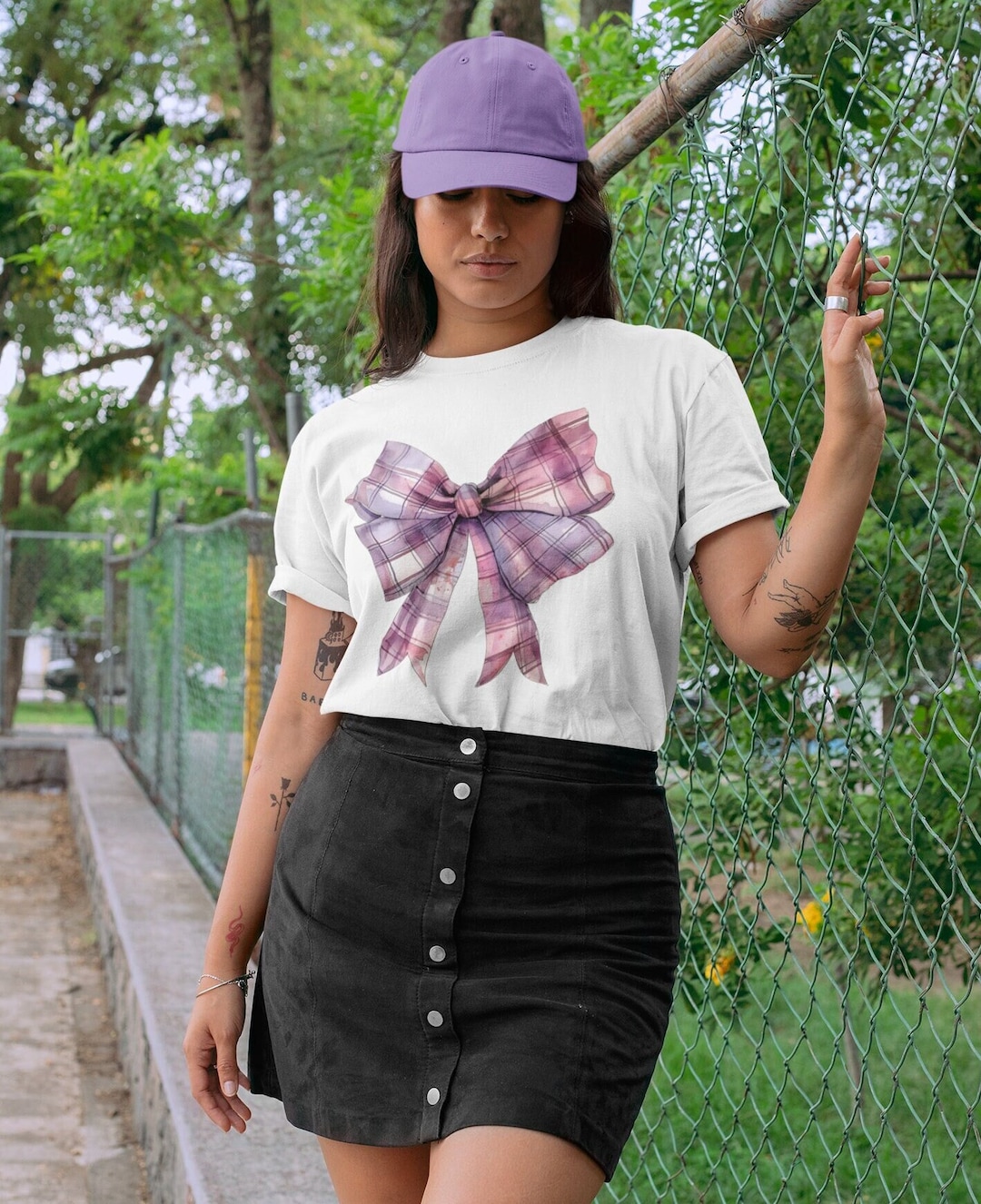 Coquette Lavender Ribbon Bow Shirt, Coquette Tshirt, Trendy Coquette ...