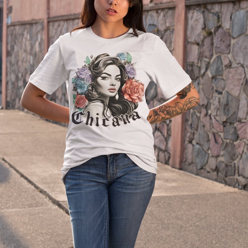 Chicana Latina Shirt, Lowrider Art Shirt, Chicana Chola Shirt, Latina ...