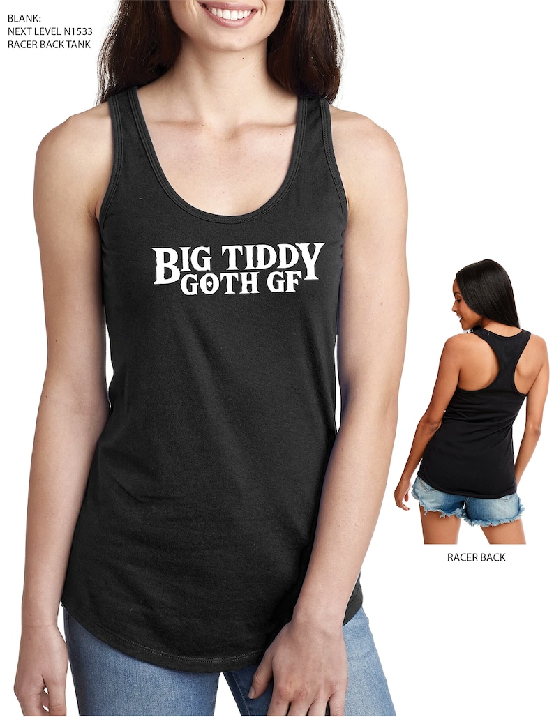 Big Tiddy Goth Girlfriend Gothic Titty GF Funny AltGirl Emo | Etsy