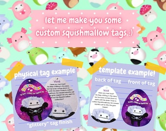 Custom Squishmallow Tag | Etsy