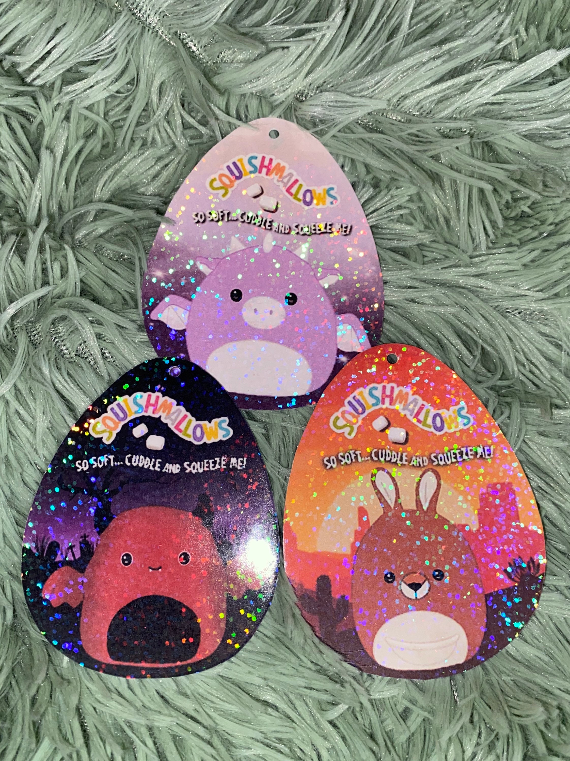 Custom Sparkly Squishmallow Tag Front Bio Tag Etsy