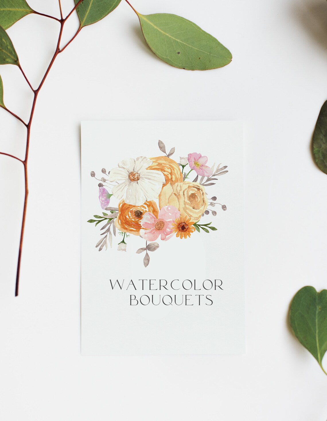 Clipart Autumn Watercolor Flower Bouquets. Set of Bouquets - Etsy