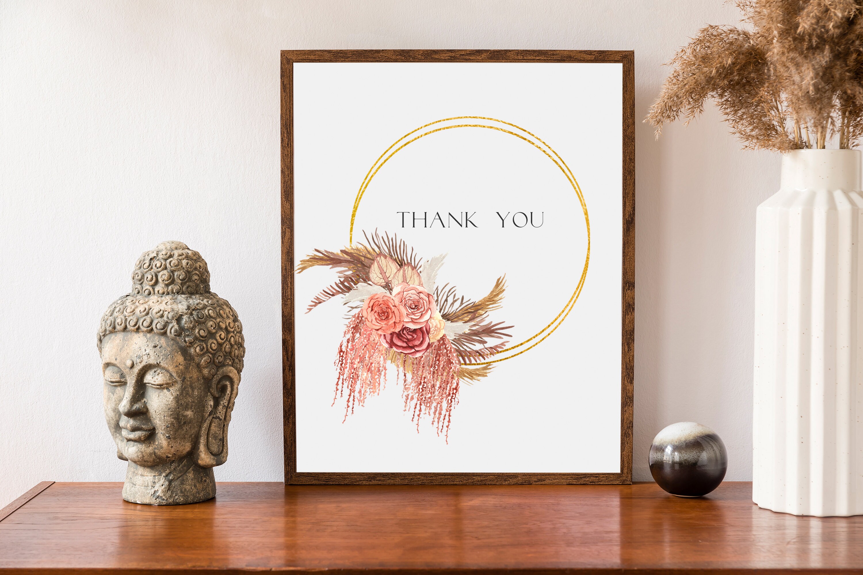 Watercolor Set of Gold Boho Frames. Collection for Wedding - Etsy