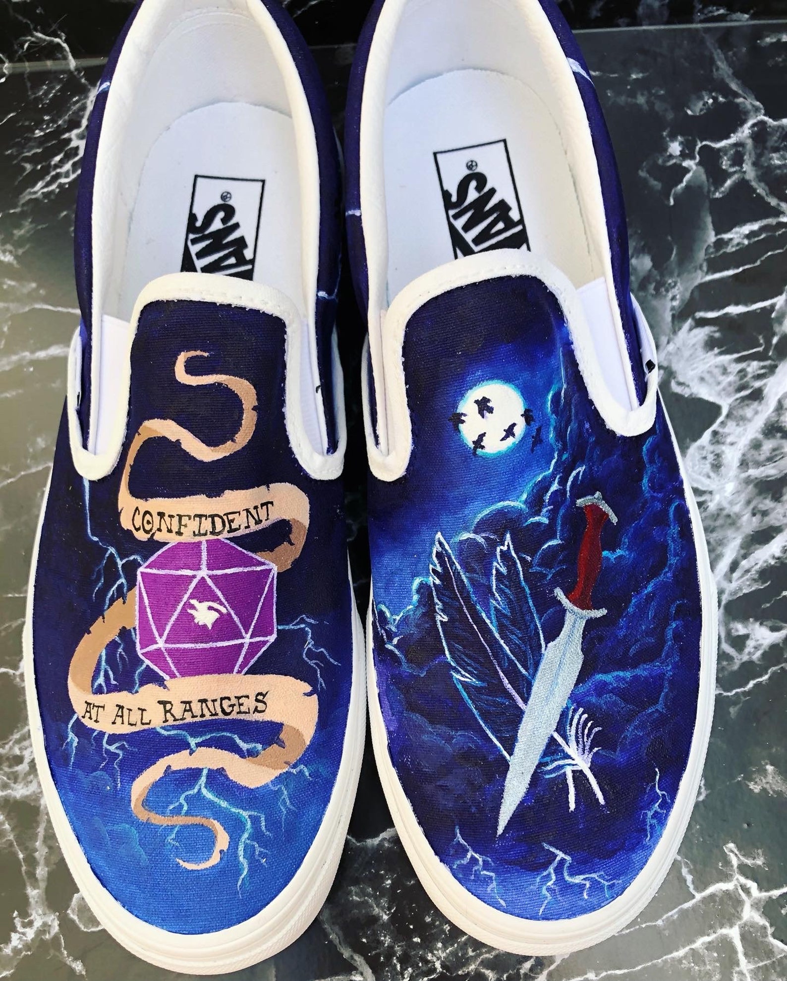 Role Playing Shoes- Custom Painted- EXAMPLES - Etsy