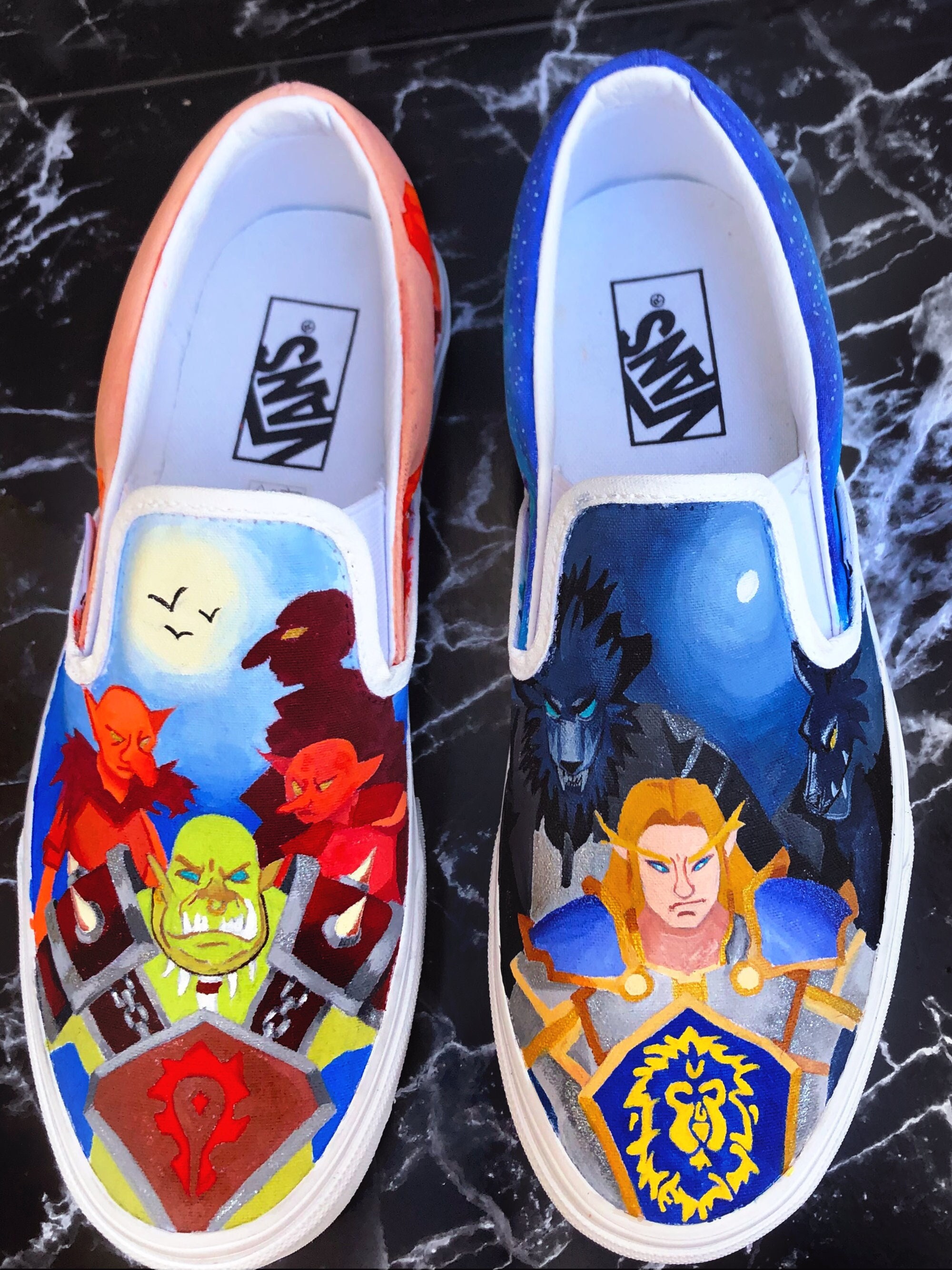 World of Warcraft - Custom Painted Shoes - Example - Etsy