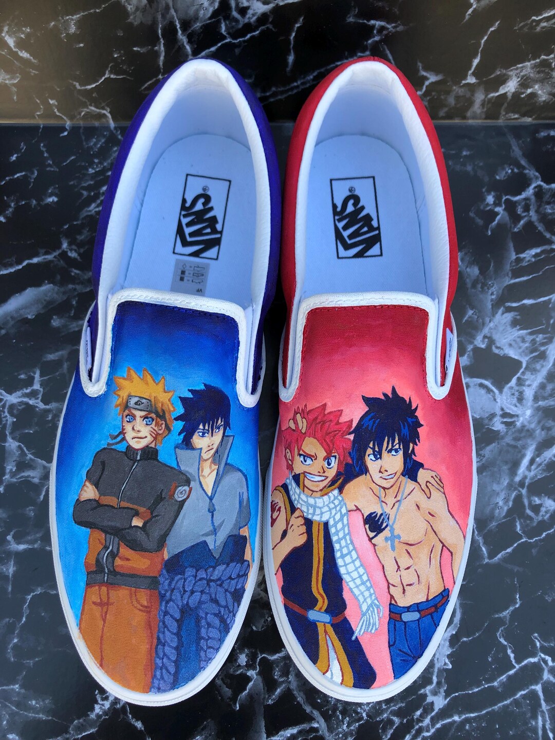 Anime/animated Custom Painted Shoes-example - Etsy