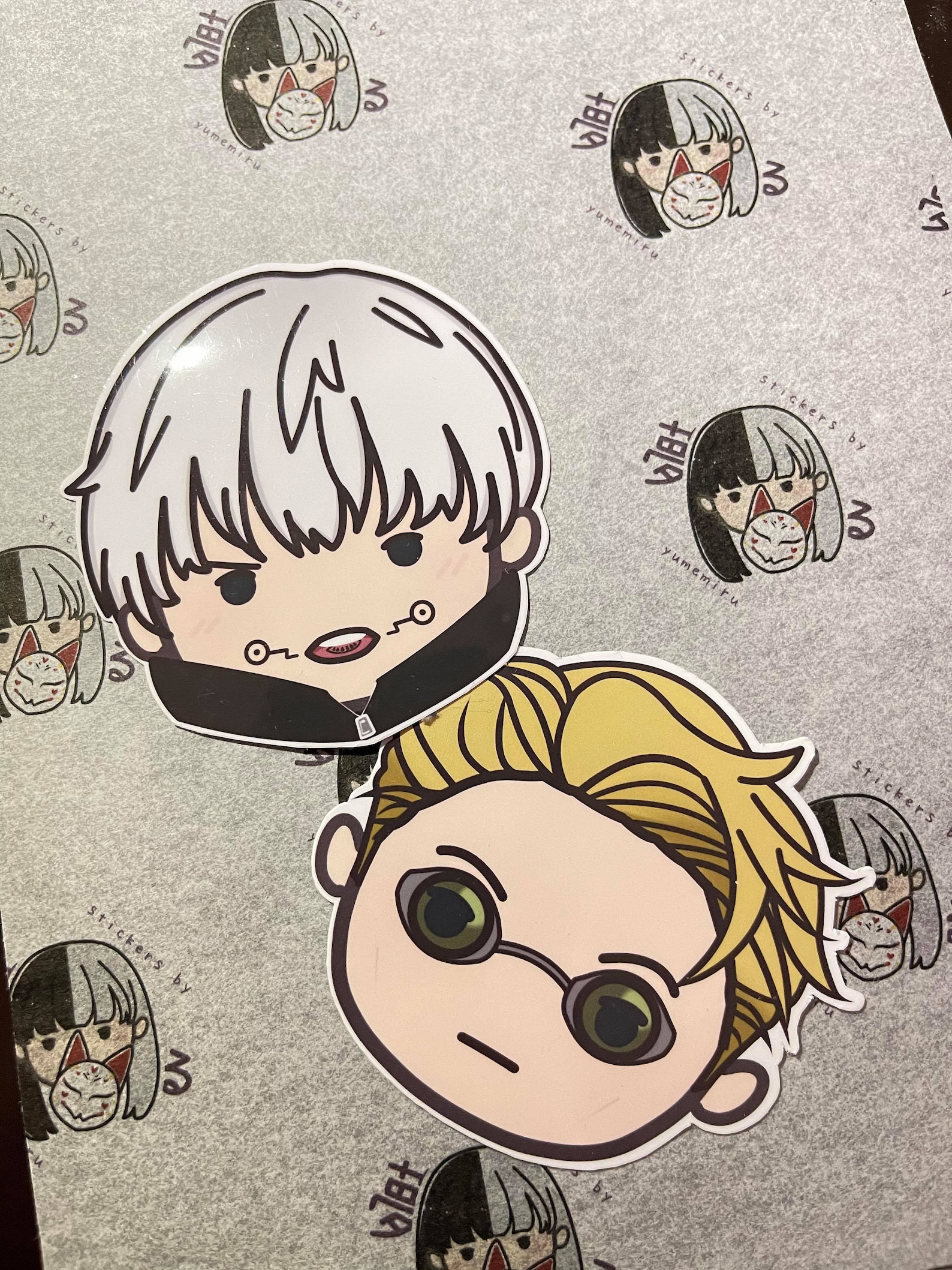 JJK chibi heads stickers Nanami Kento Inumaki Toge | Etsy