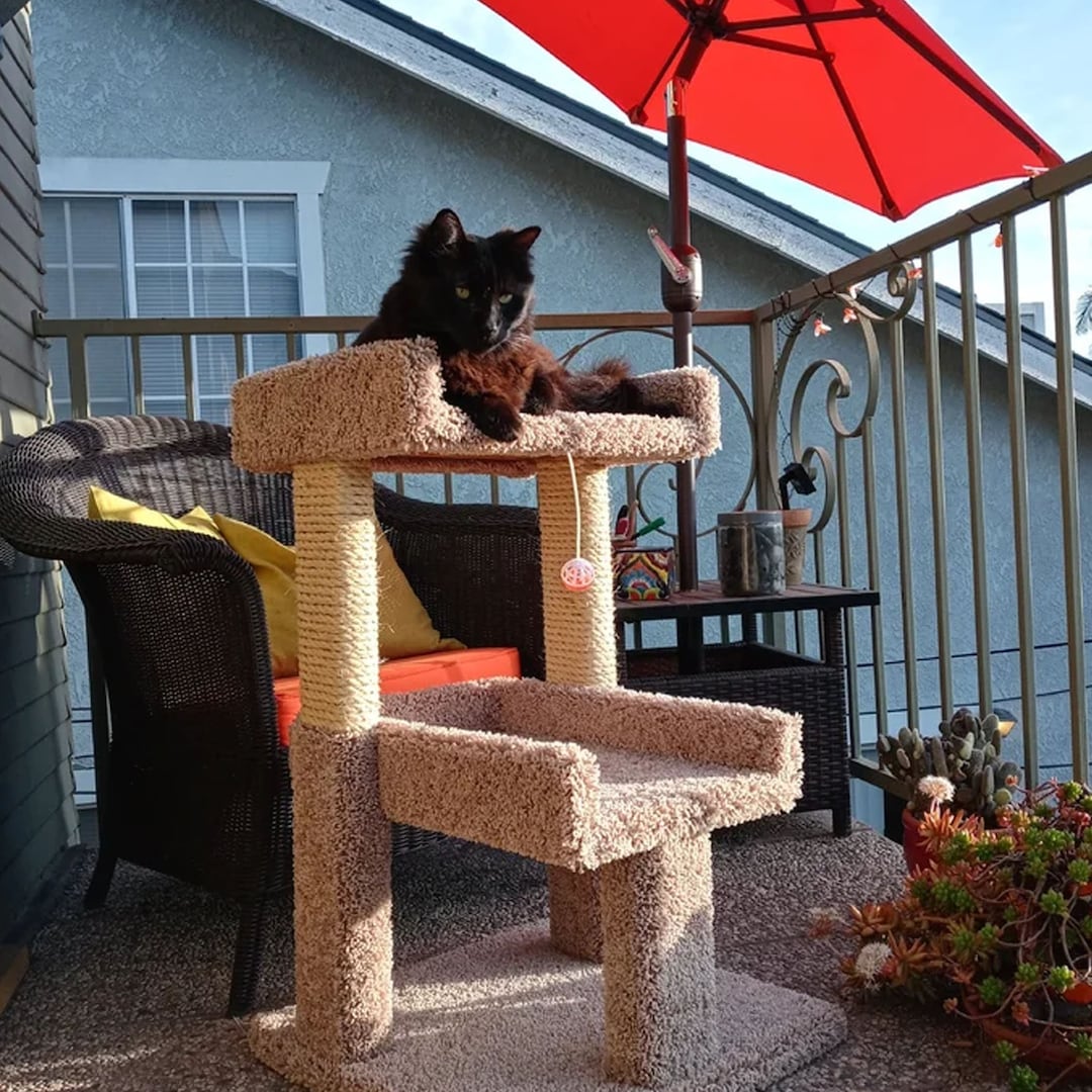 Solid Wood Cat Tree 32'' Cat Tree Modern Cat Tree - Etsy