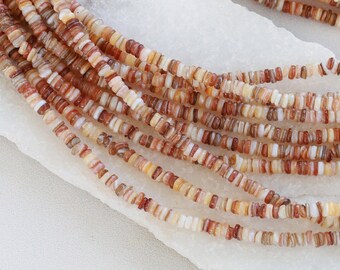 Brown MOP Rice Beads Brown Shell Barrel Beads Natural Seashell Rice ...