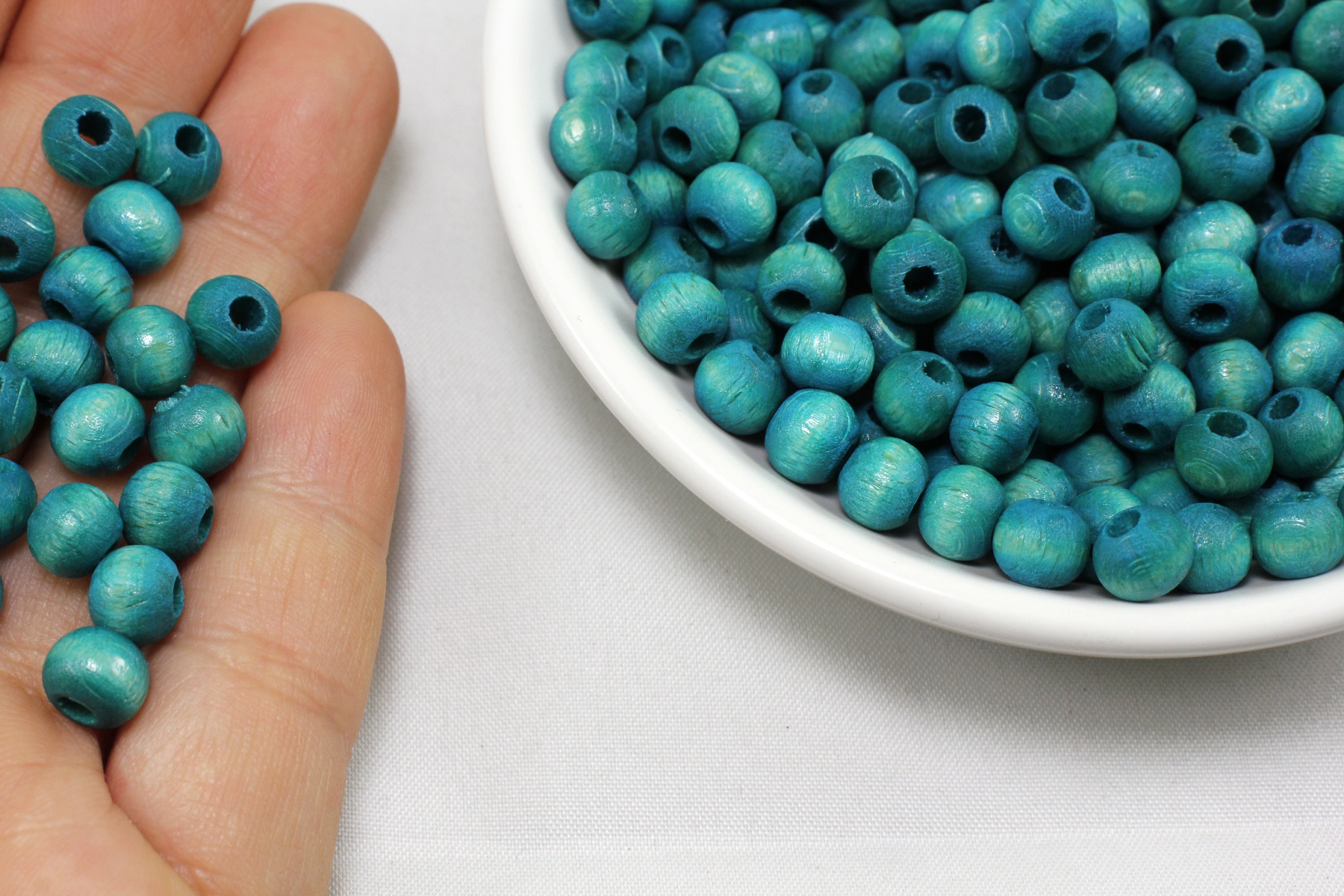 Bulk 7mm Round Wood Beads Natural Wood Dyed Beads 250 Pcs - Etsy Denmark