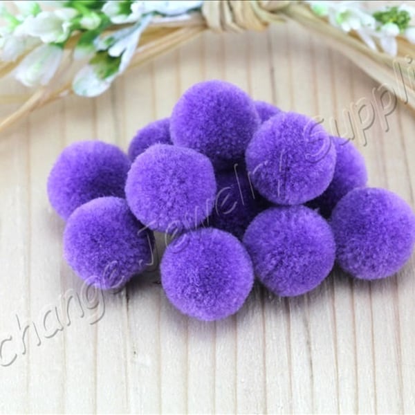 Purple Pompom - Etsy