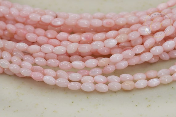 5mm X 3mm Pink Rice Shell Beads Mini Oval Mother of Pearl - Etsy