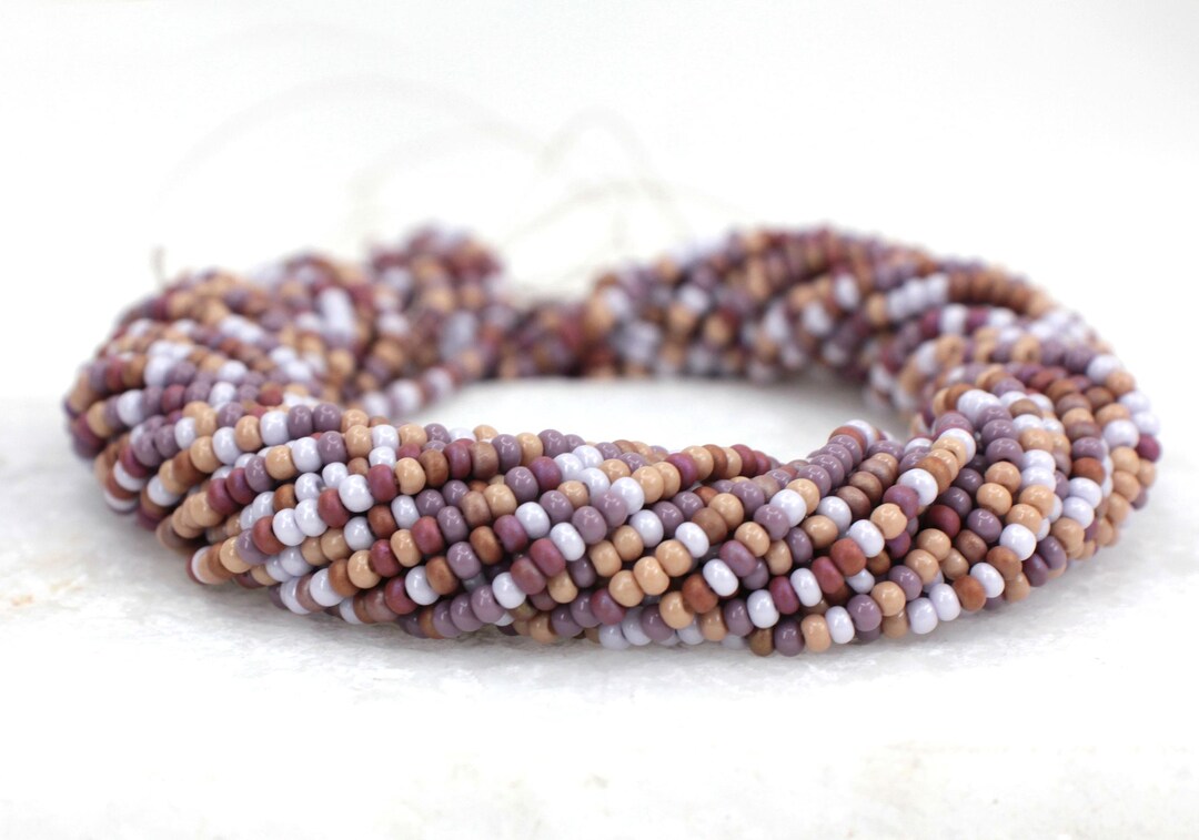 1 Meter Mix Multicolour Seed Bead Strands, 11/0 (2.2mm) Colorful Czech ...